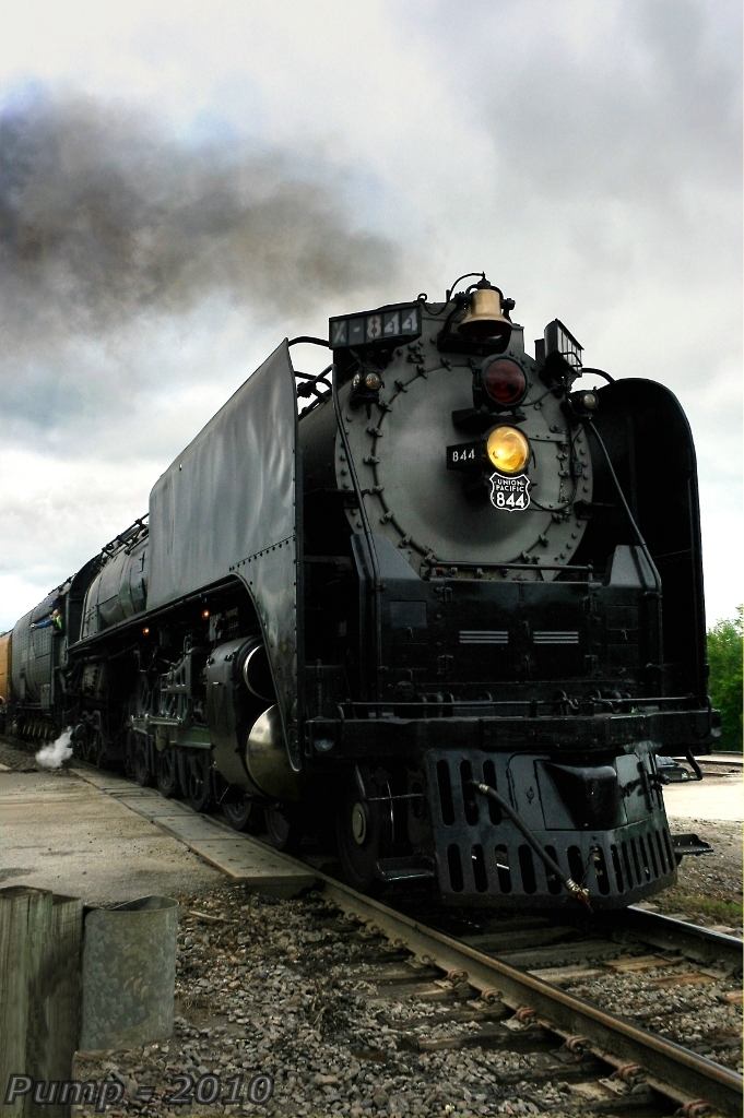 Northbound UP 844 and The Valley Eagle Heritage Tour Train